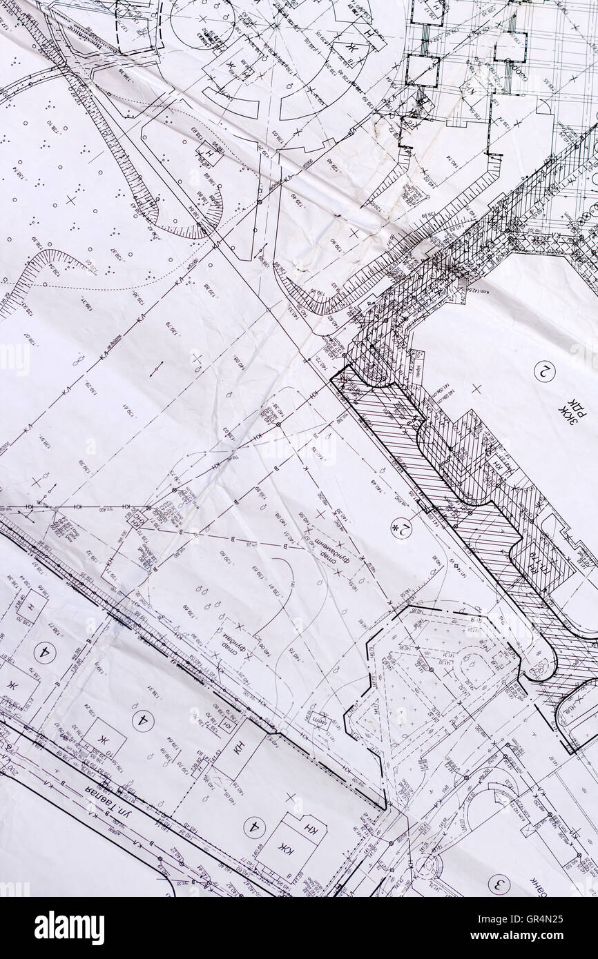 old plan of city Stock Photo - Alamy