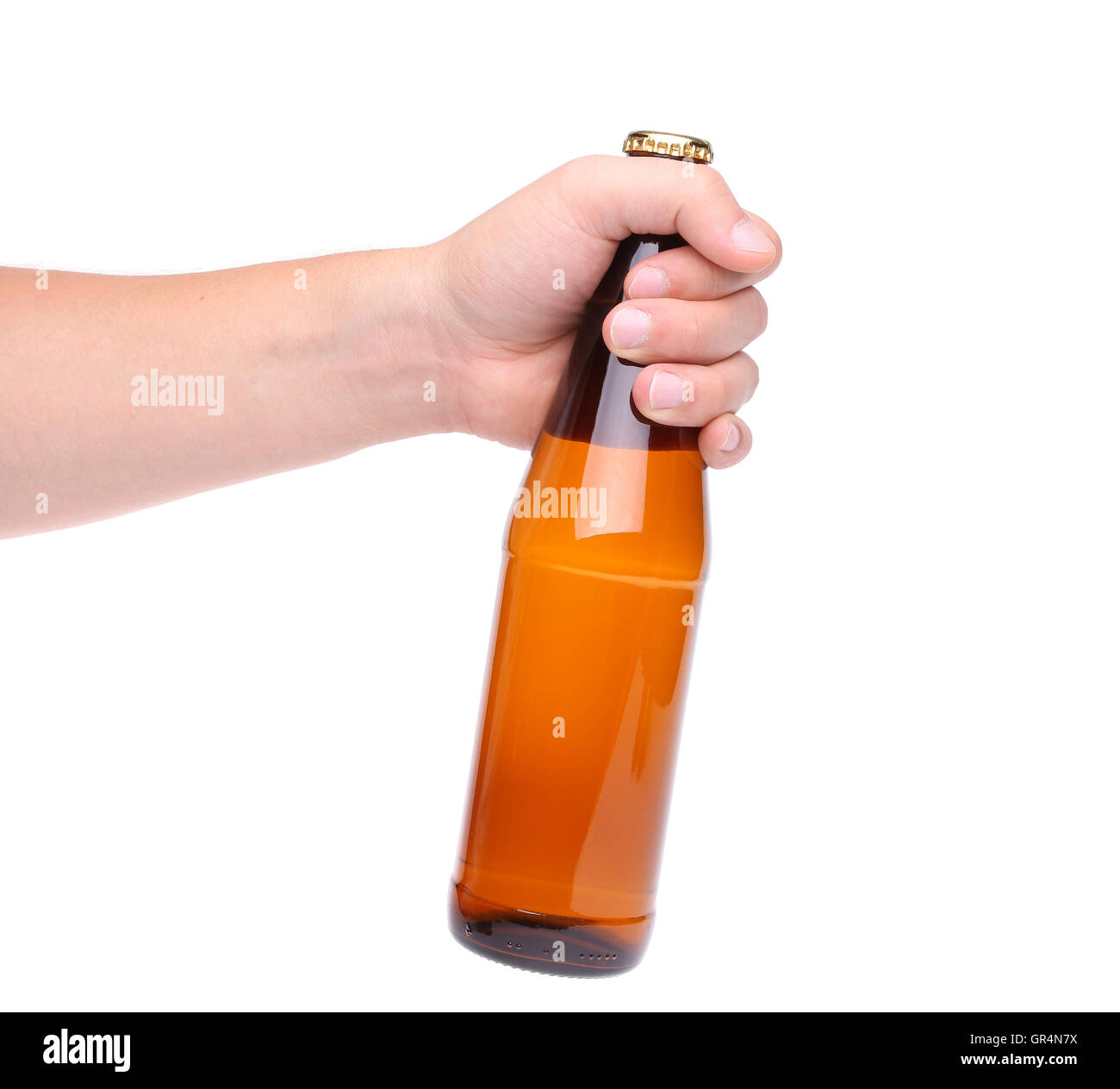 beer bottle hand Stock Photo - Alamy