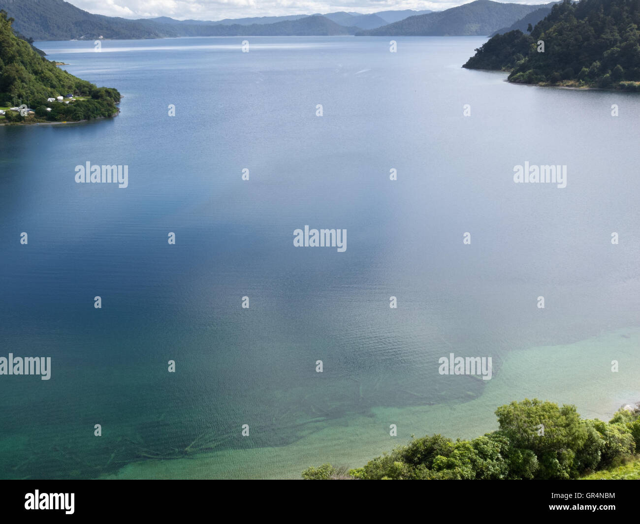 Lake Waikaremoana in Urewera NP North Island of NZ Stock Photo - Alamy
