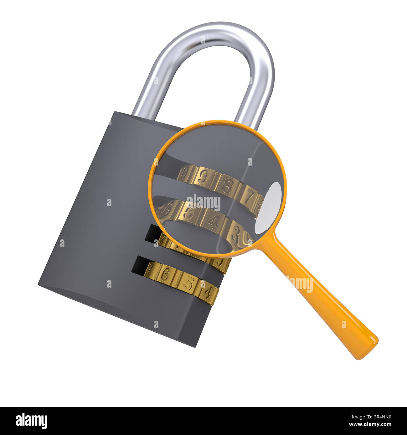 Analysis of security lock code Stock Photo - Alamy