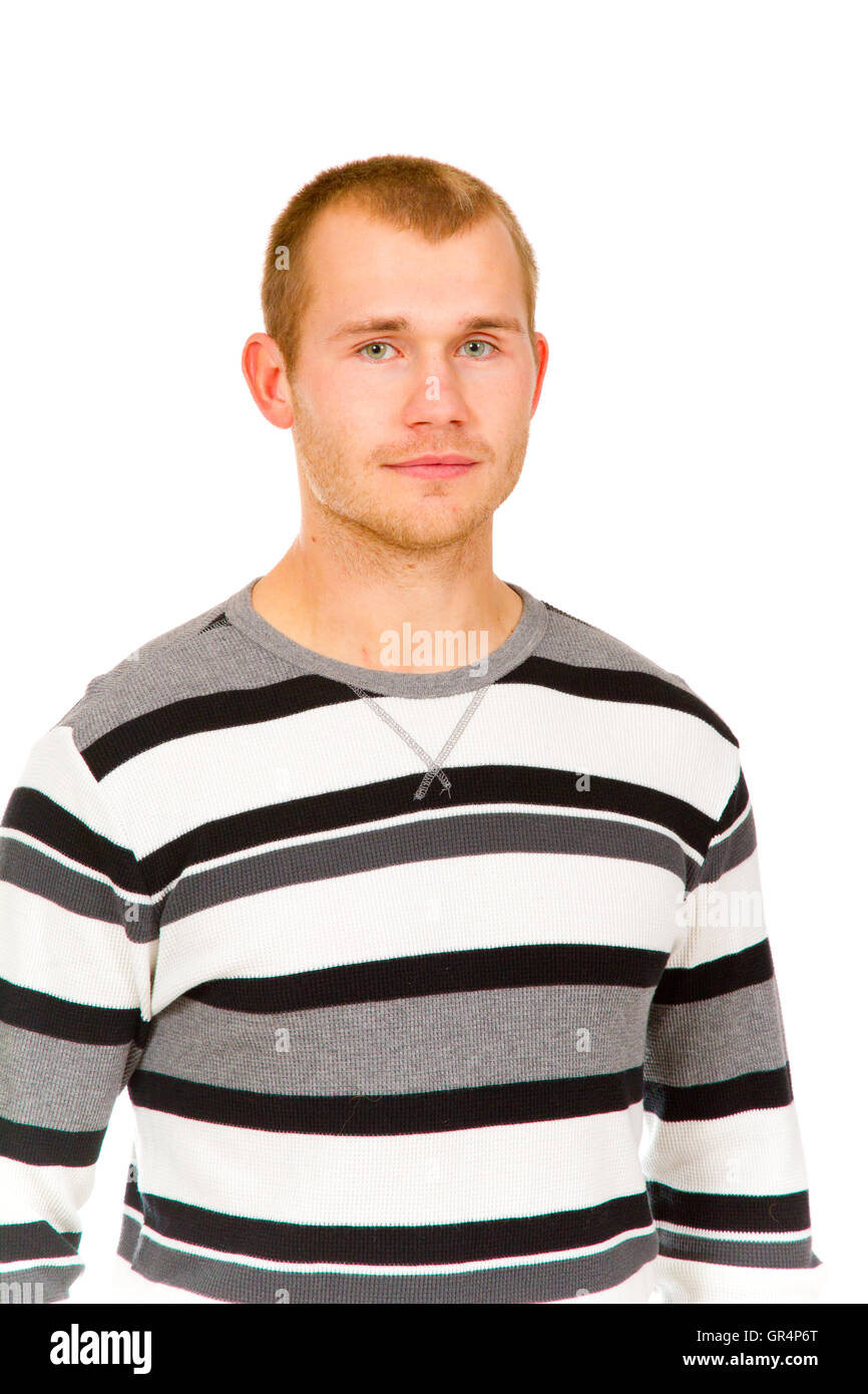 Handsome Man in Studio Stock Photo - Alamy