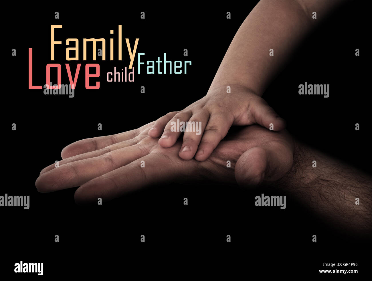 baby hand with father's hand Stock Photo - Alamy