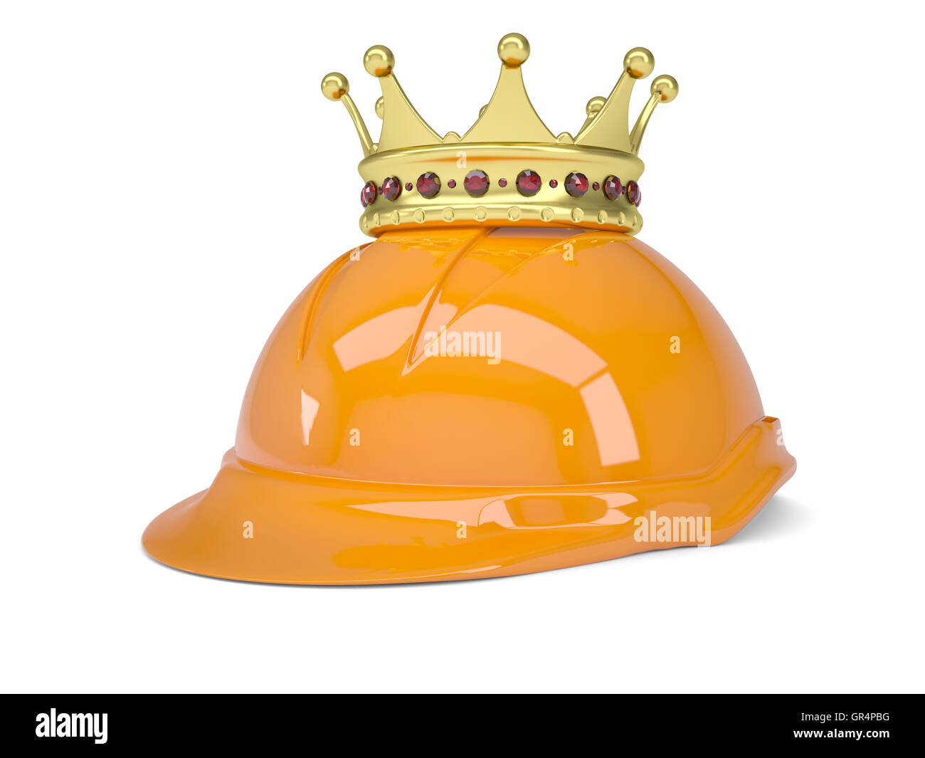 Crown on helmet Stock Photo - Alamy