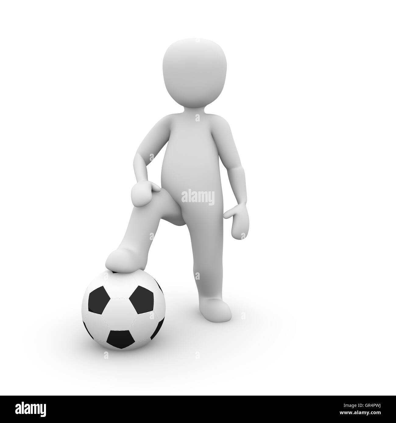 foot on ball Stock Photo - Alamy