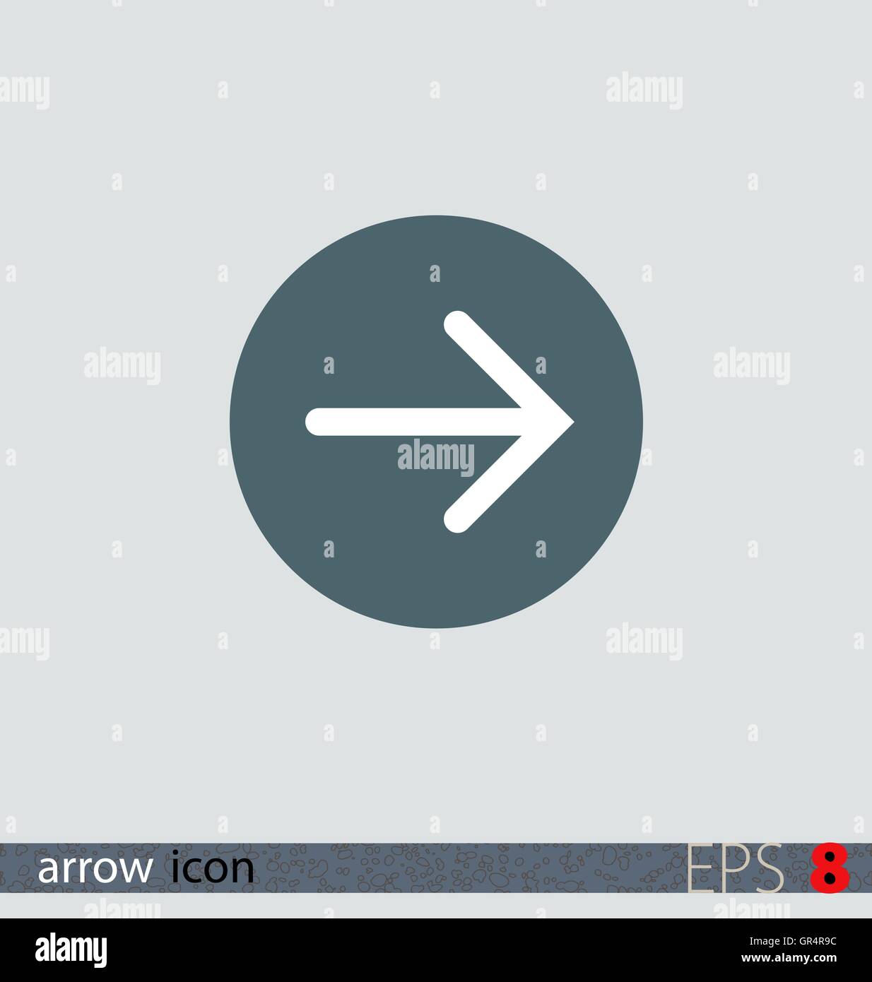 Arrow right flat black Stock Vector Images - Alamy