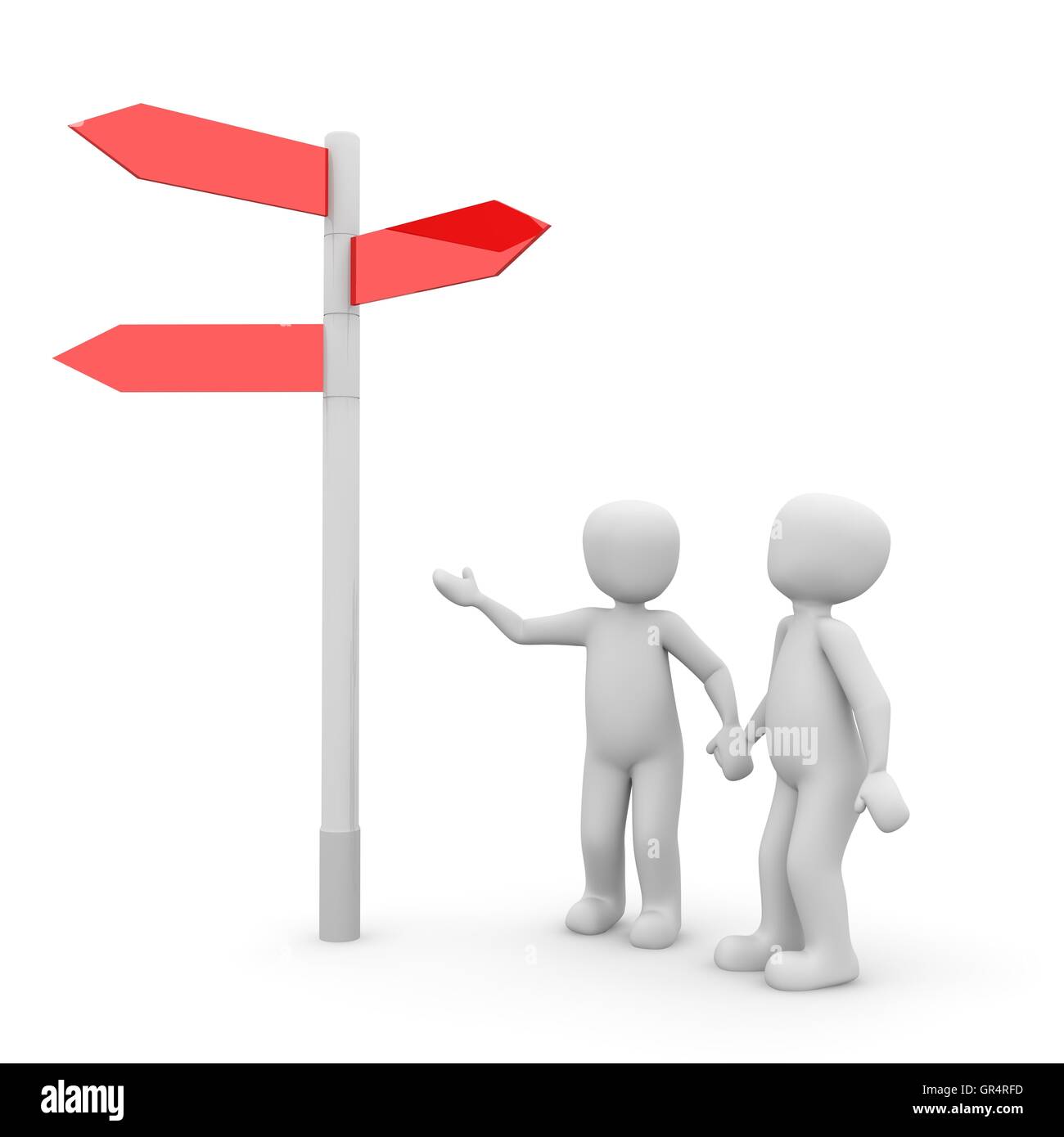 street signs red Stock Photo - Alamy