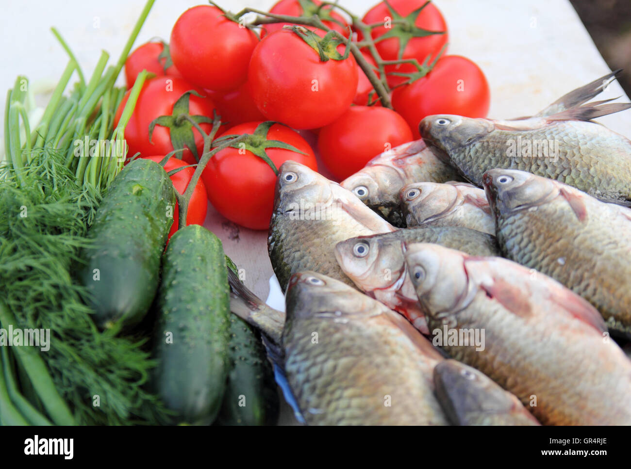fish and vegetables Stock Photo - Alamy