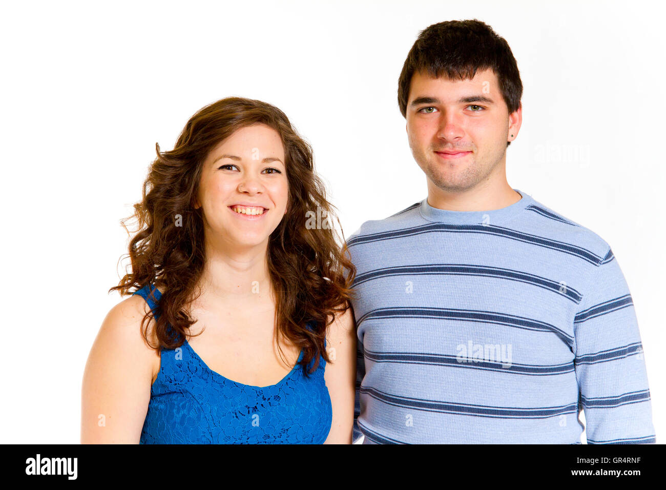 Attractive Couple Isolated Stock Photo - Alamy