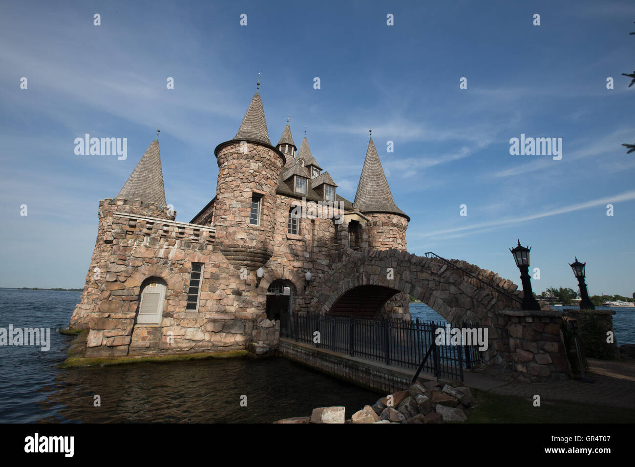 Boldt Castle on the St. Lawrence Seaway in summer Stock Photo - Alamy