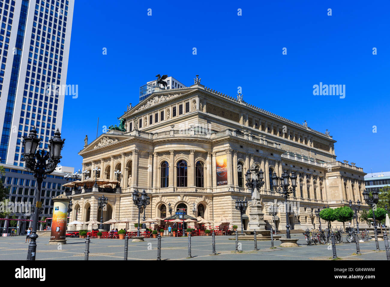 Frankfurt Alte Oper, The Old Opera concert hall former opera house on ...