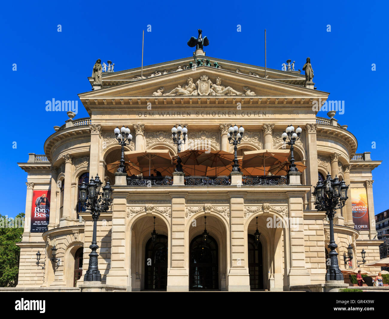 Franfurt Alte Oper, The Old Opera concert hall and former opera house ...