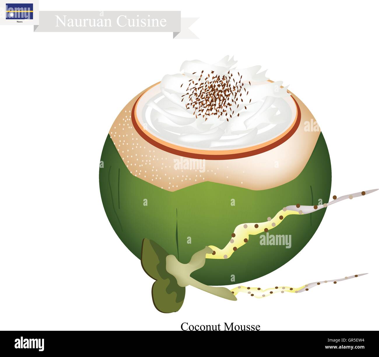 Tuvaluan Cuisine, Fresh Coconut Mousse. One of The Most Popular Dessert ...