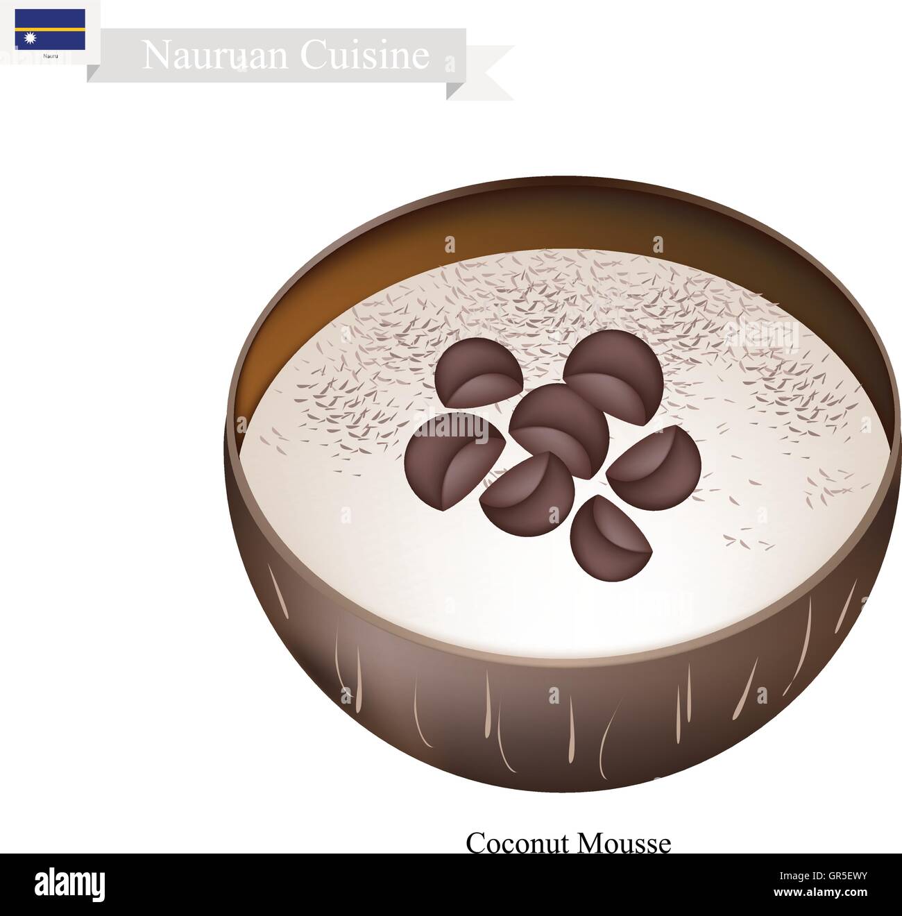 Tuvaluan Cuisine, Fresh Mousse and Coconut. One of The Most Popular ...