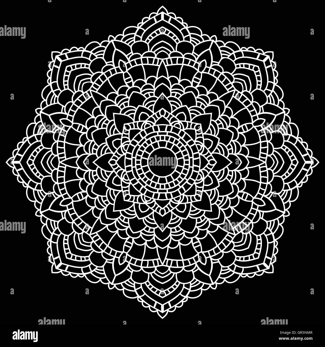 Round lace Black and White Stock Photos & Images - Alamy