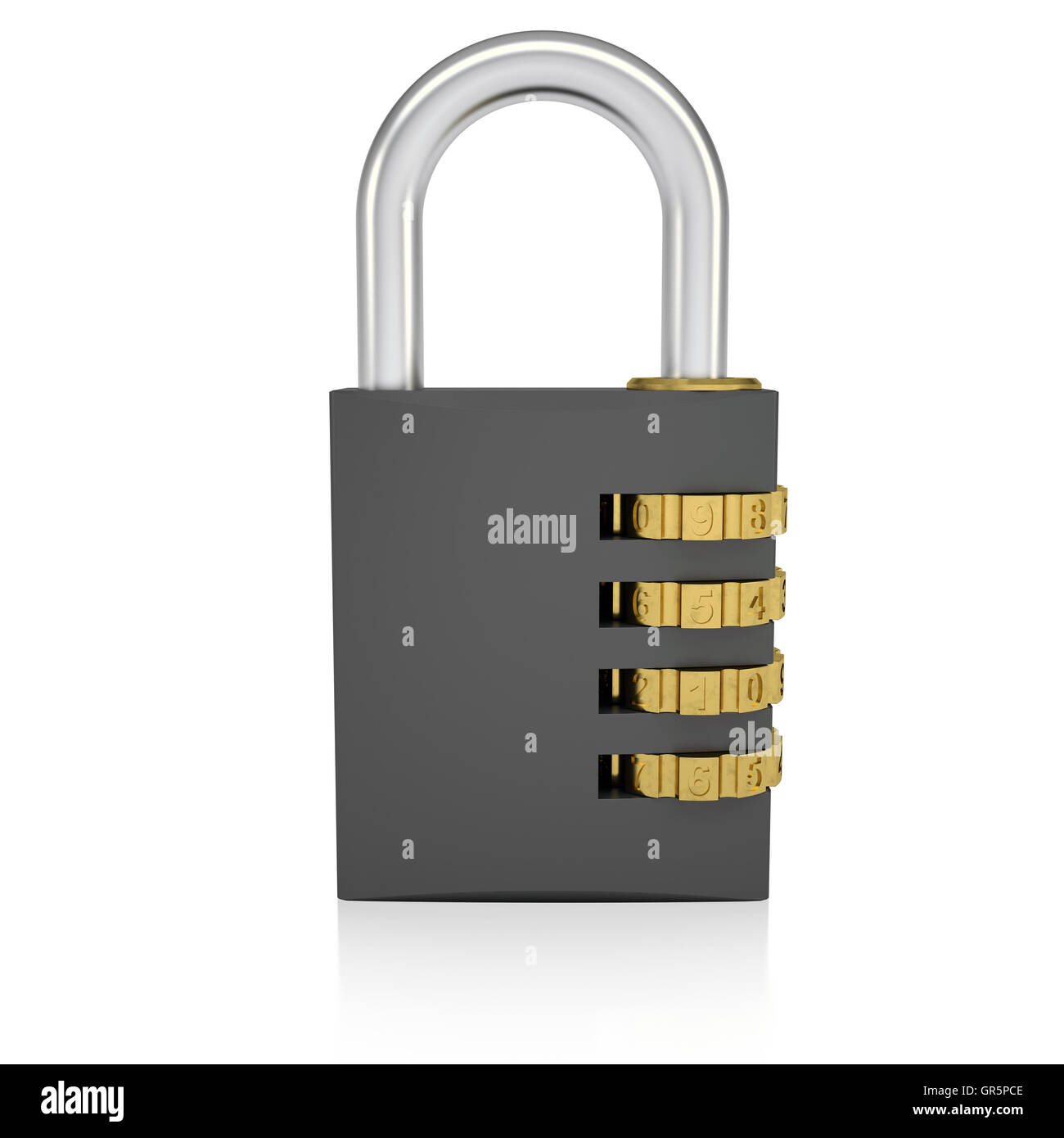 Metal combination lock Stock Photo - Alamy