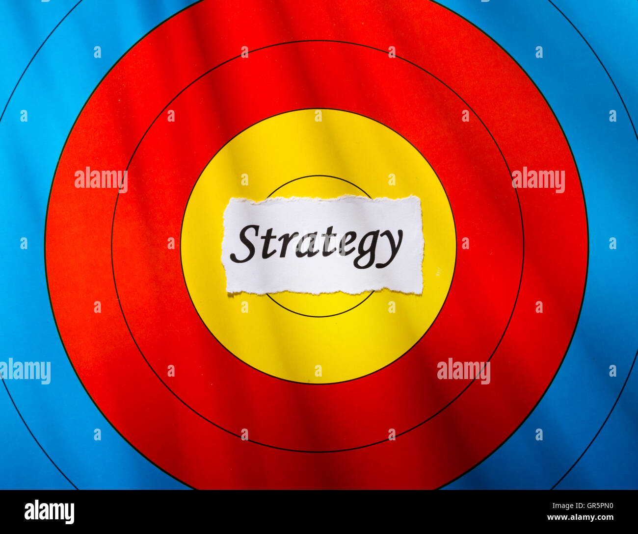 Target on strategy concept Stock Photo - Alamy