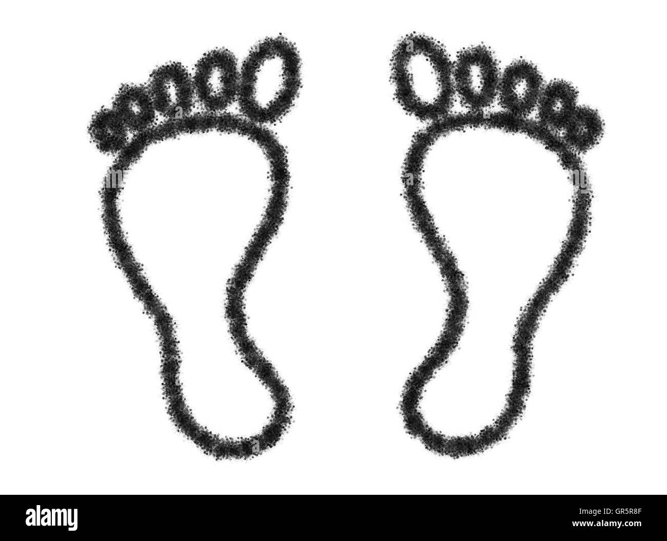 Foot journey Black and White Stock Photos & Images - Alamy