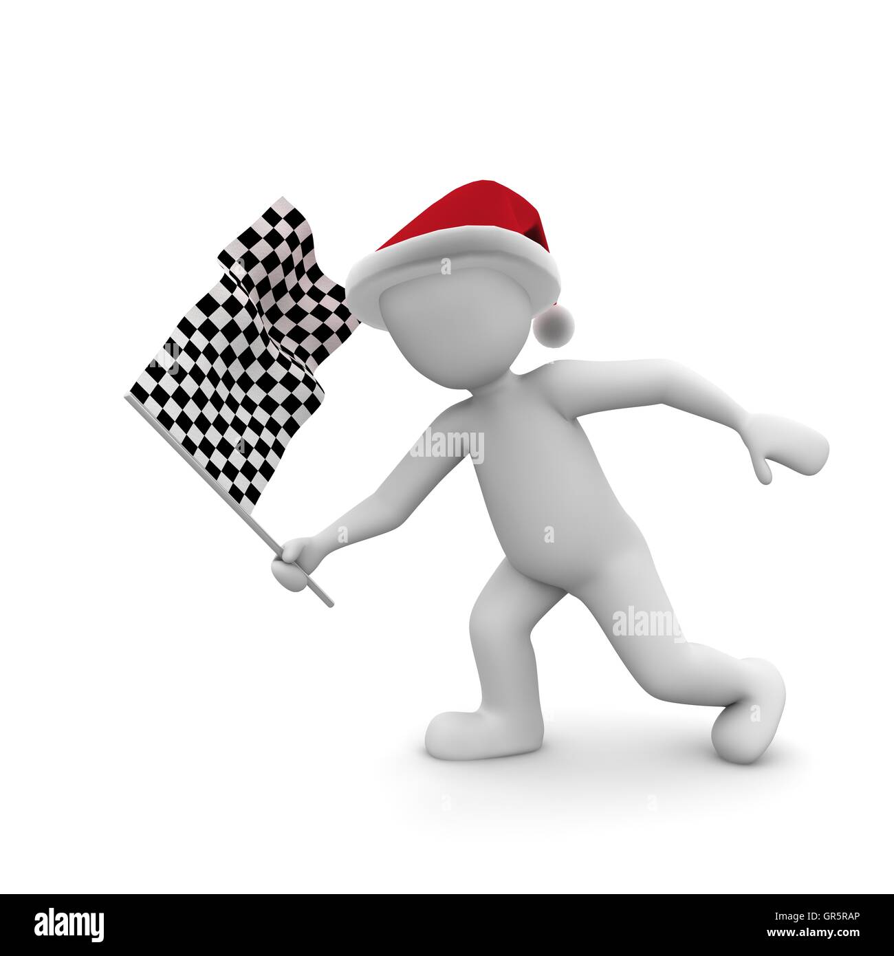 Santa claus race Cut Out Stock Images & Pictures - Alamy