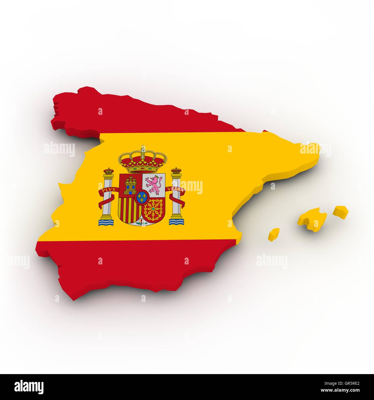 Spain geo map hi-res stock photography and images - Alamy