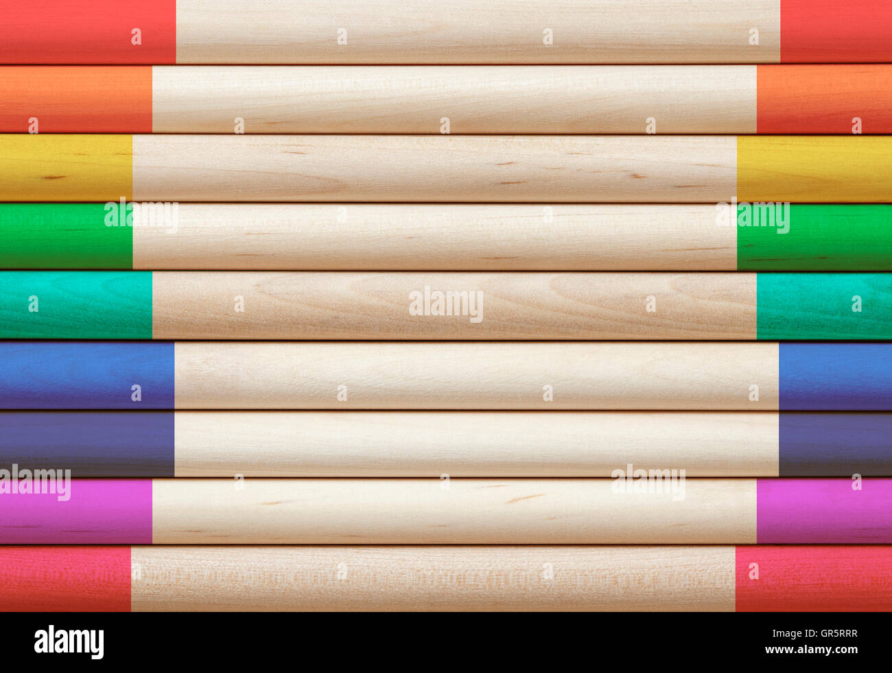 Colorful cylinder wooden background with space for your text Stock ...