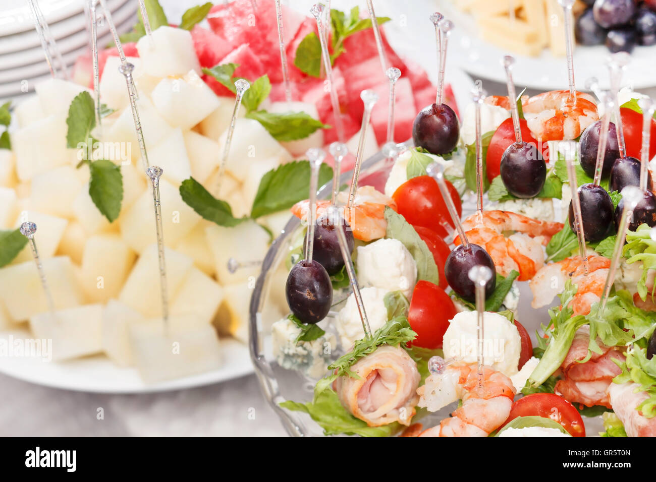 holiday snacks on plate Stock Photo - Alamy