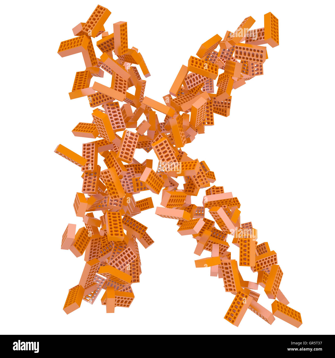 The letter K is made up of bricks Stock Photo - Alamy