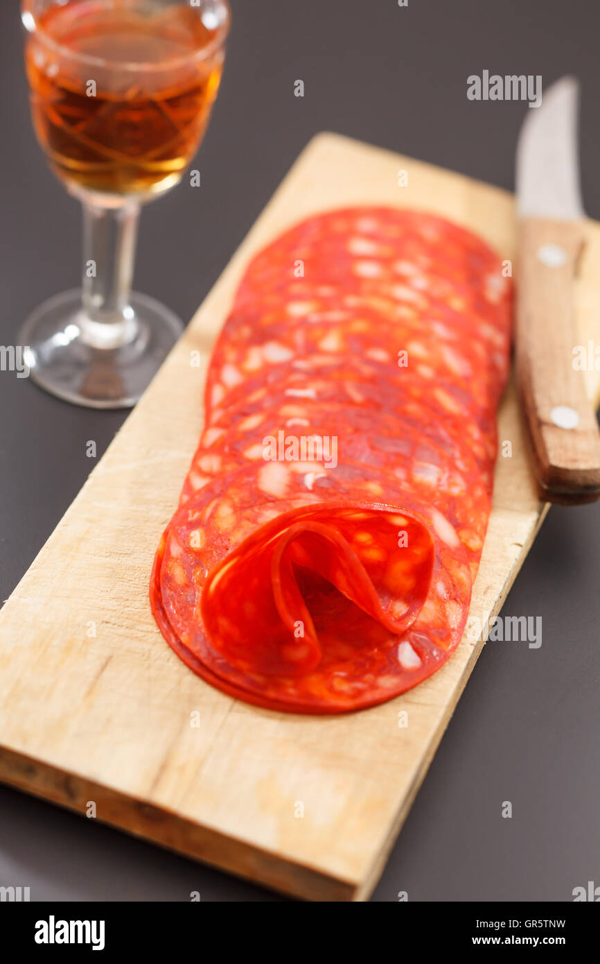 red spanish chorizo Stock Photo - Alamy