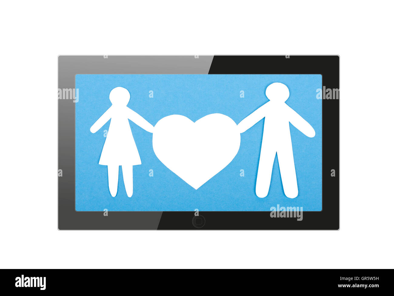 Black generic tablet pc, 3d render Stock Photo - Alamy