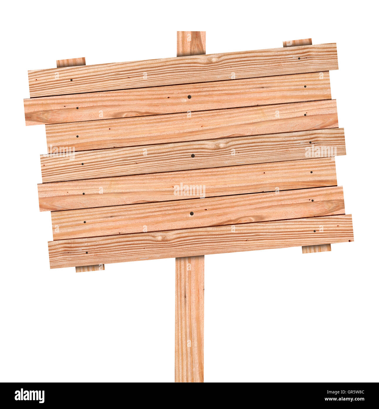 Old wood sign isolated with clipping path Stock Photo - Alamy