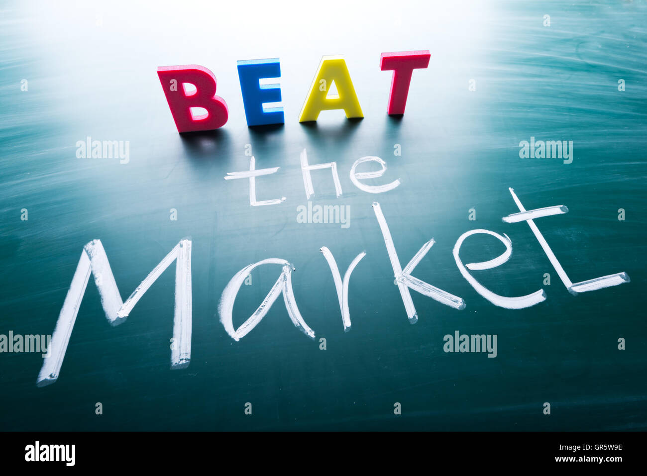 Beat the market Stock Photo - Alamy