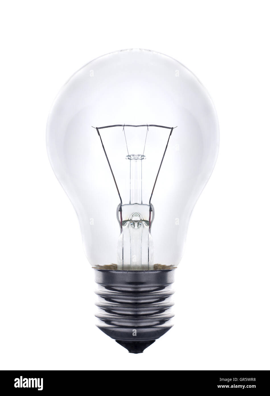 Light bulb isolated on white Stock Photo - Alamy