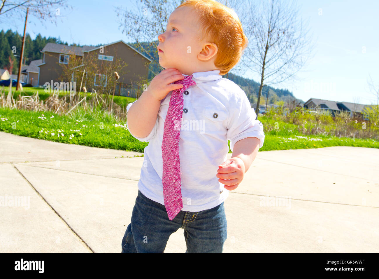 One Year Old Playing Stock Photo - Alamy