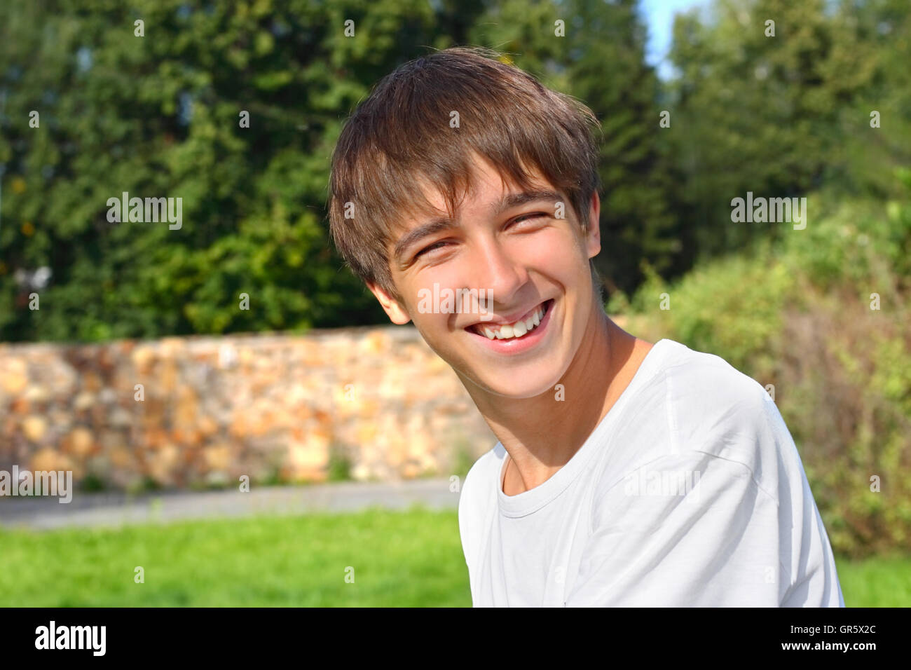 happy teenager outdoor Stock Photo - Alamy