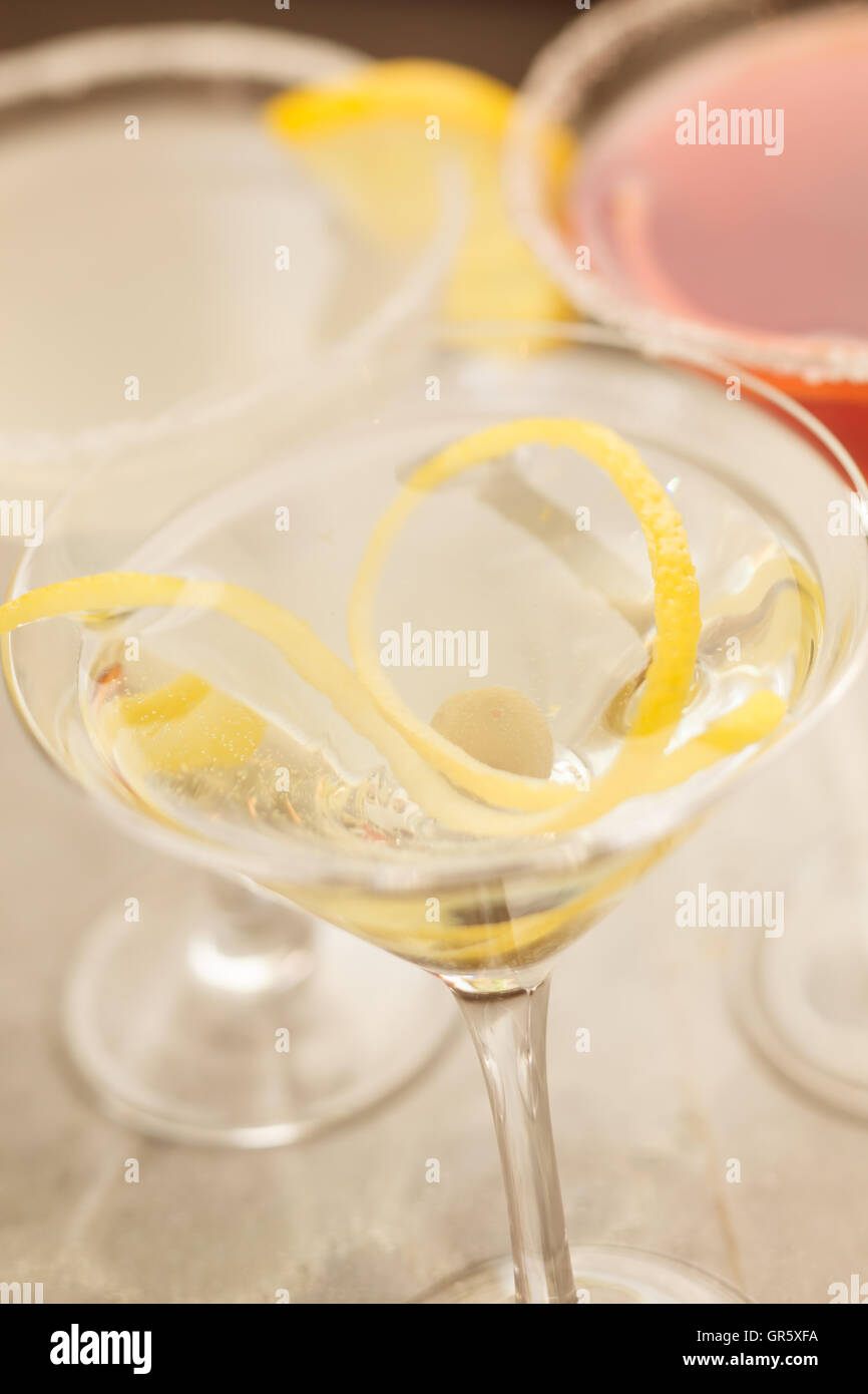 Colorful cocktails close up Stock Photo - Alamy