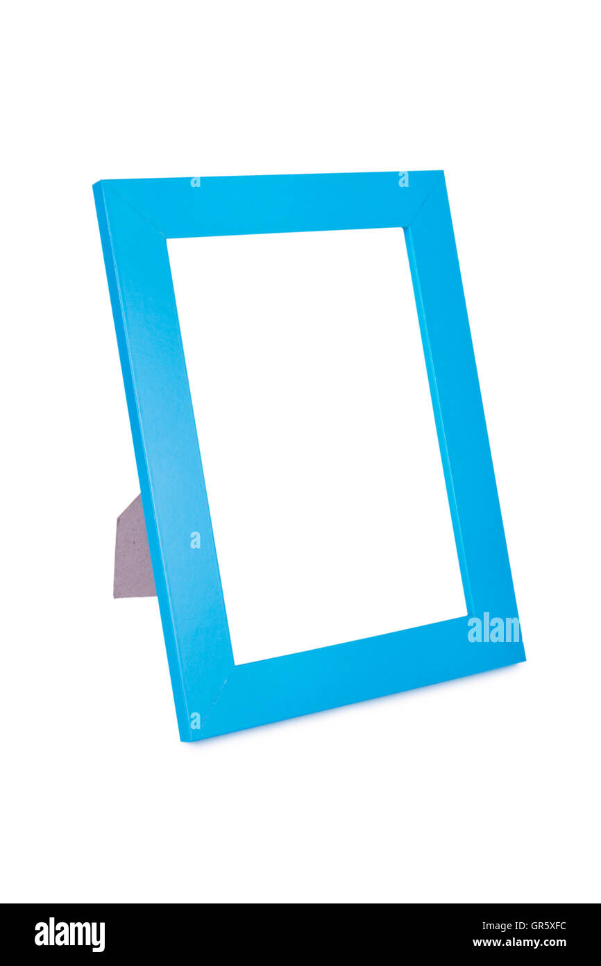 Blue picture frame Stock Photo - Alamy