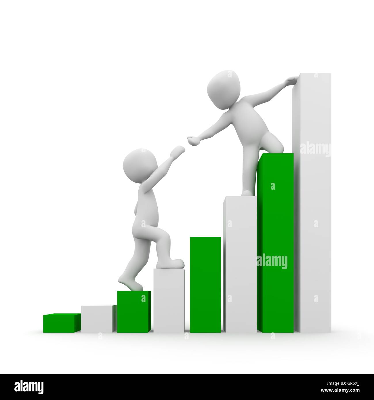 green white graph Stock Photo - Alamy