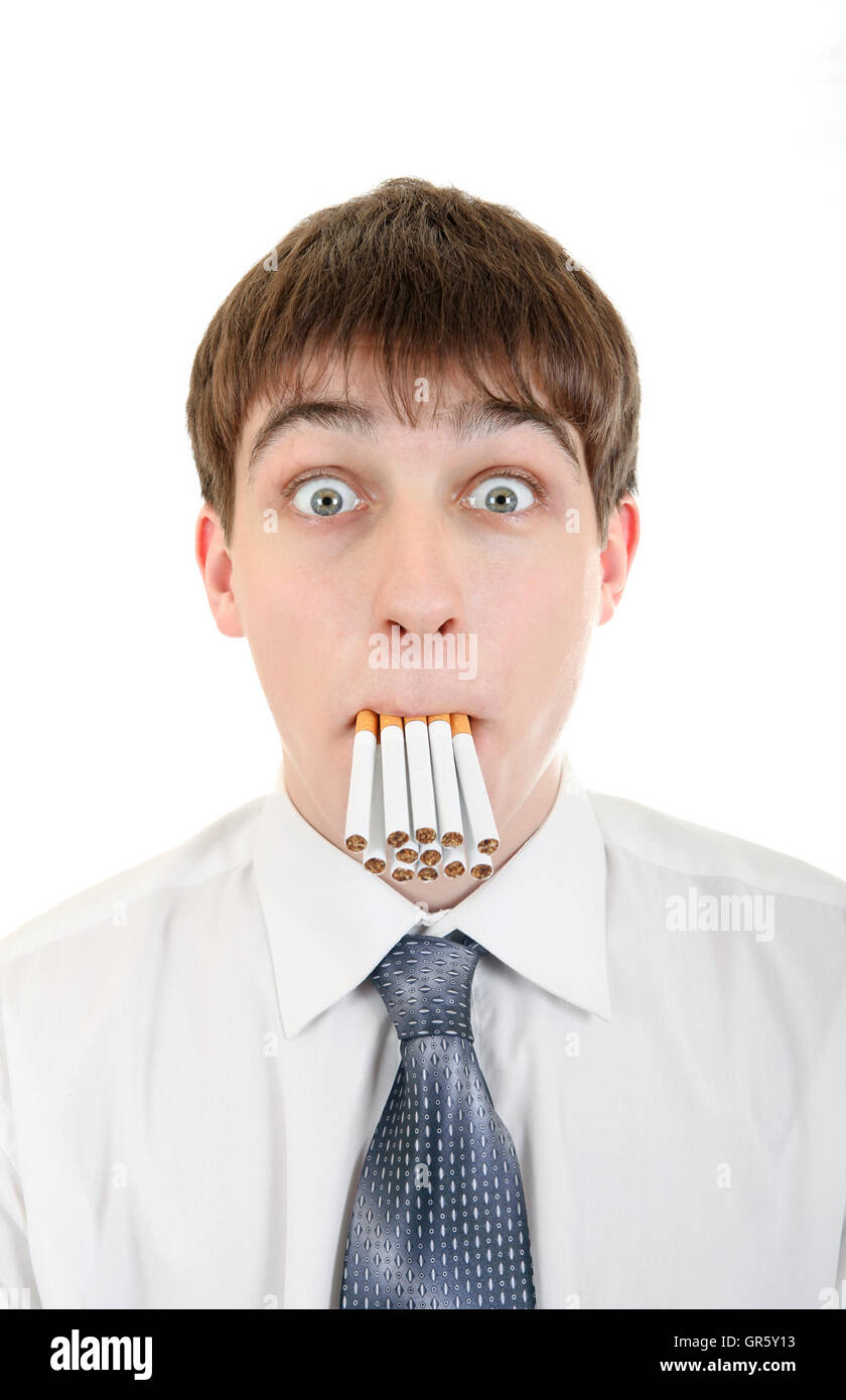 Teenager smoking cigarettes hi-res stock photography and images - Alamy