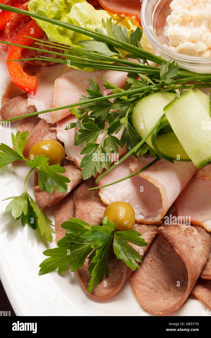 appetizer from meat Stock Photo - Alamy