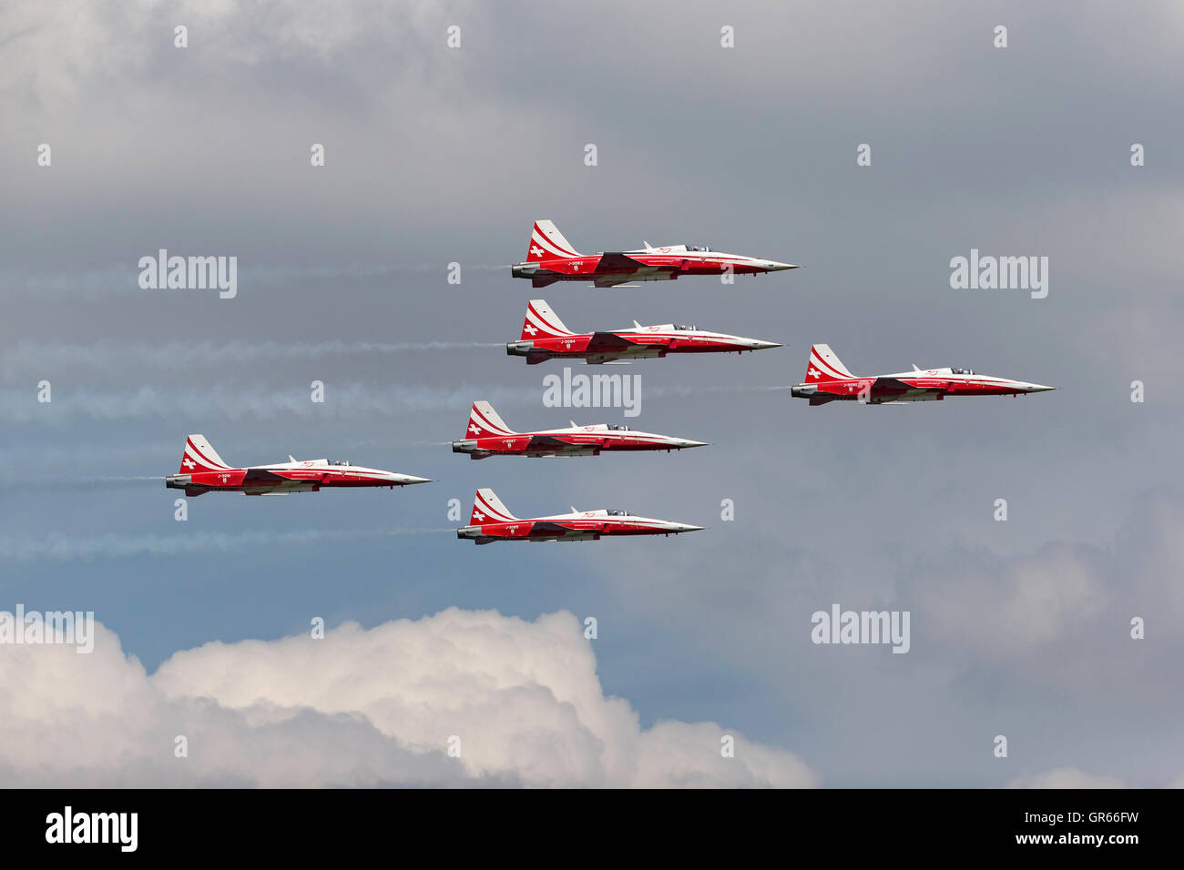 Patrouille Suisse, the formation aerobatics team of the Swiss Air Force ...