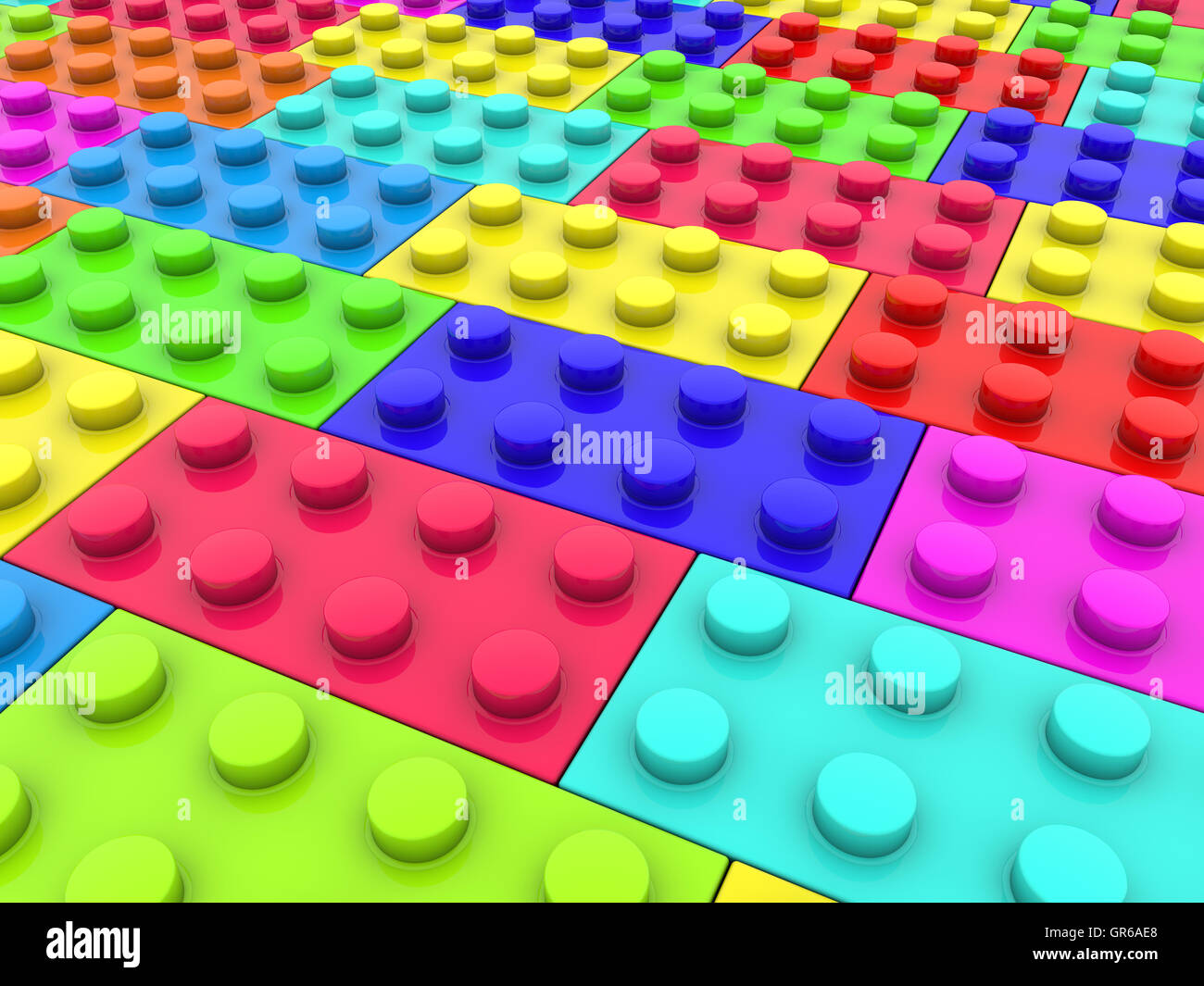Toy bricks in various colors Stock Photo - Alamy
