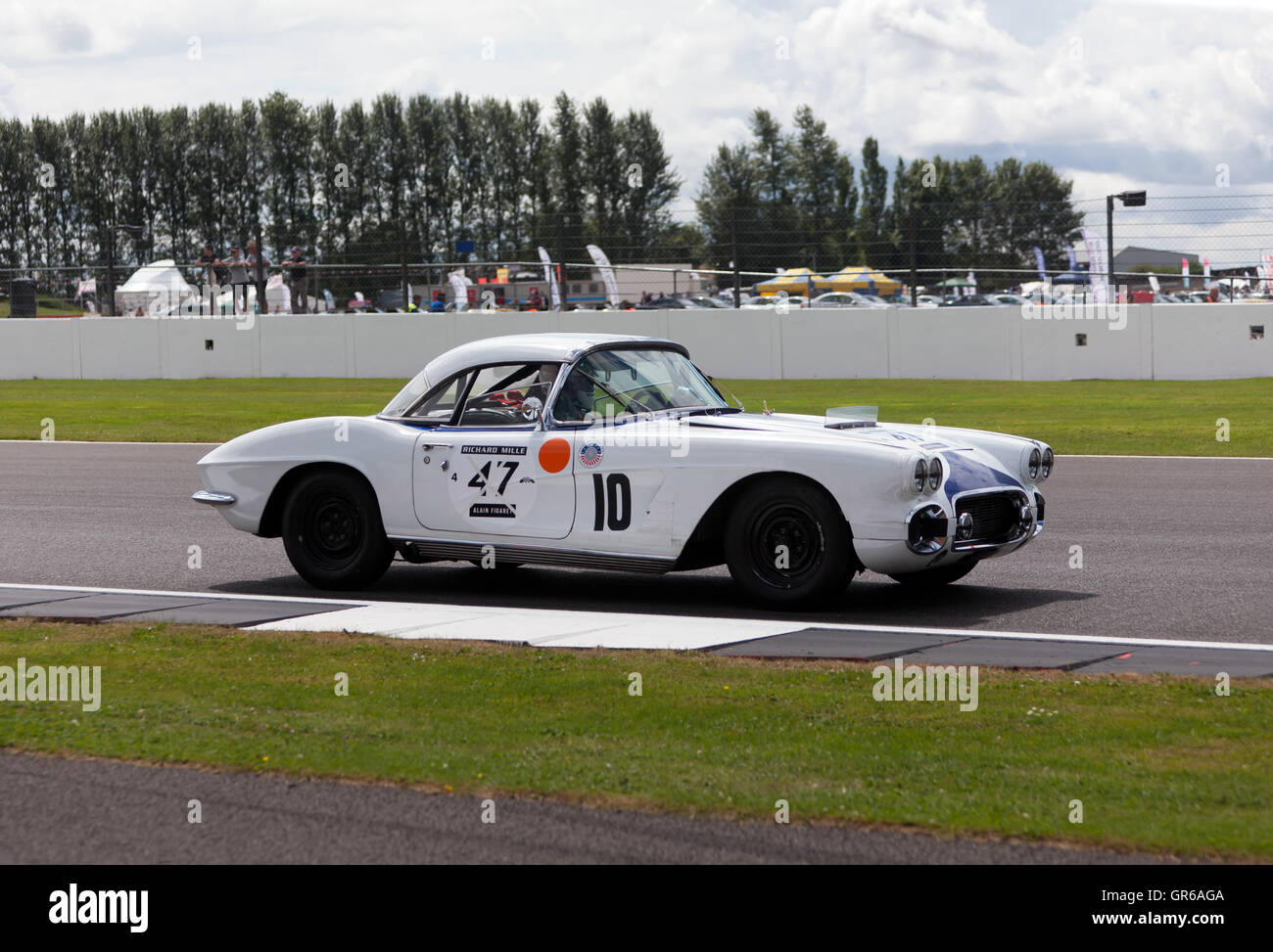 Charles Clegg driving a 1962 Chevrolet Corvette C1 during qualification ...