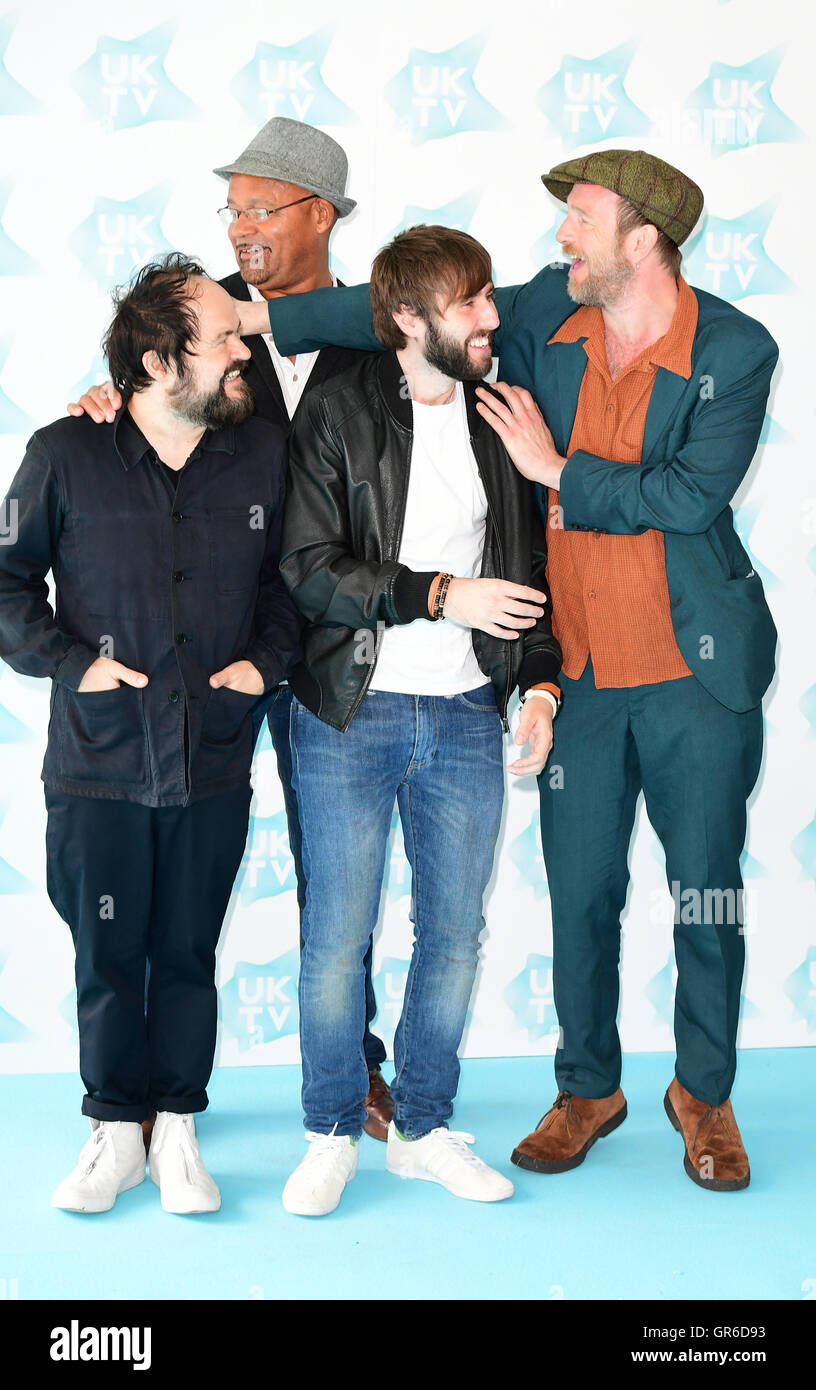 (From the left) Ken Collard, Louis Emerick, James Buckley and Paul Kaye ...