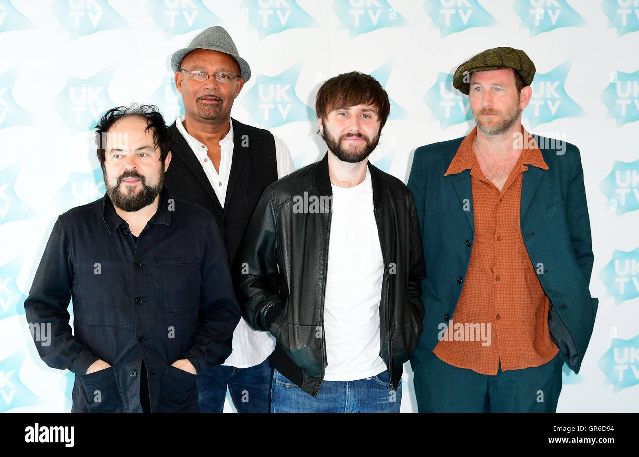 (From the left) Ken Collard, Louis Emerick, James Buckley and Paul Kaye ...
