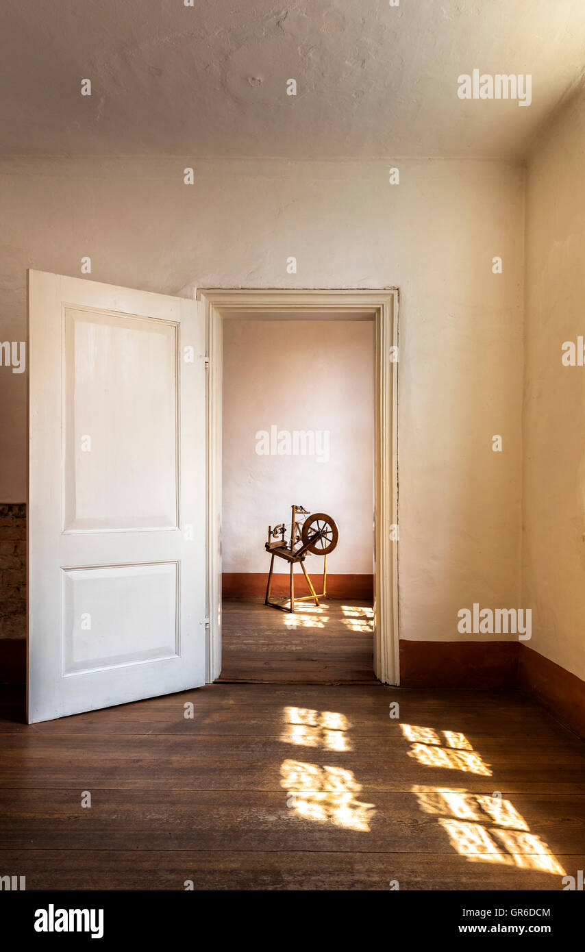 Rooms With A Spinning Wheel Stock Photo - Alamy