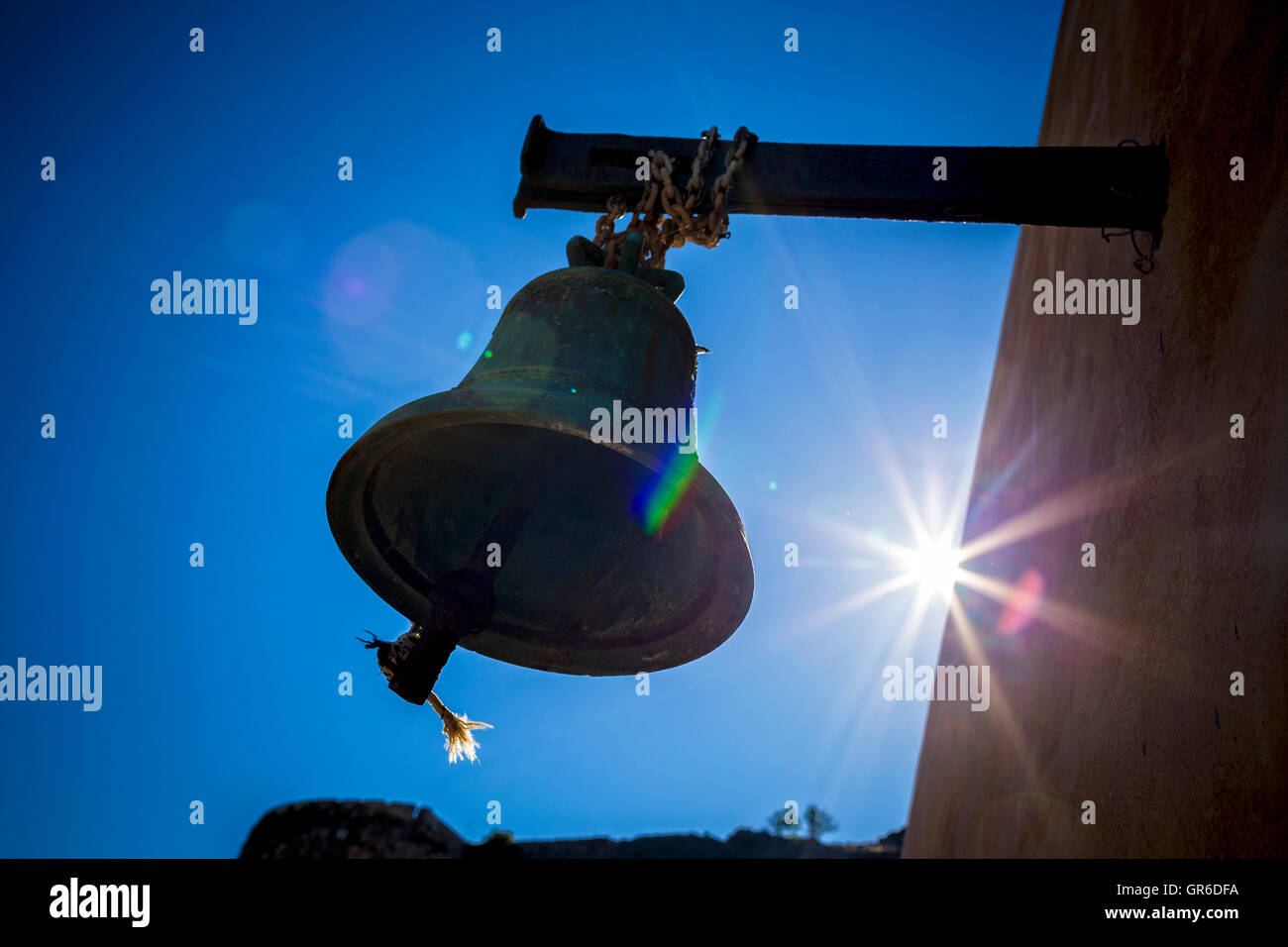 A Bell In The Lens Stock Photo - Alamy