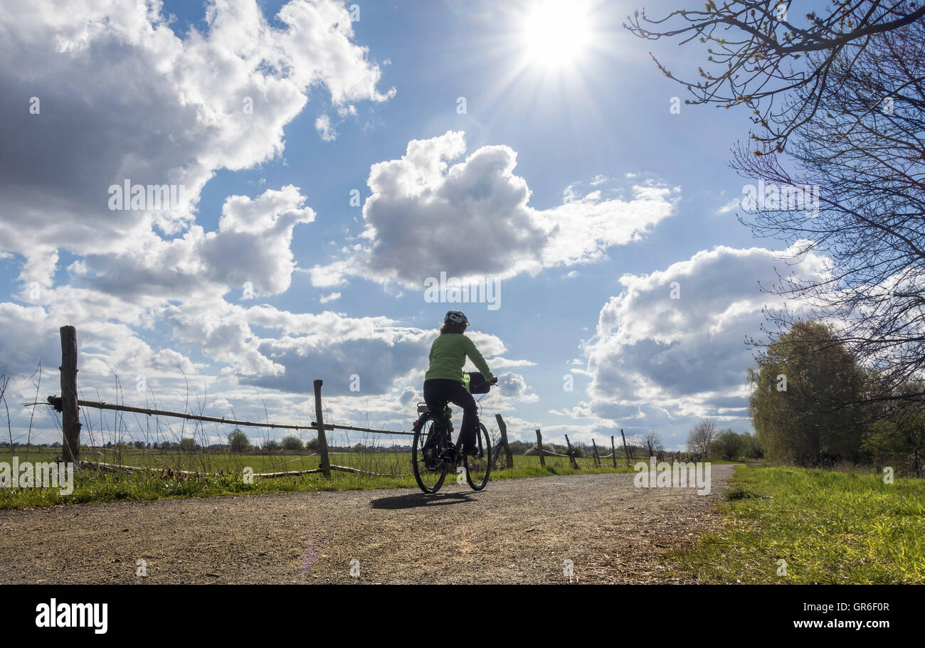Cycling Tour In Spring Stock Photo - Alamy