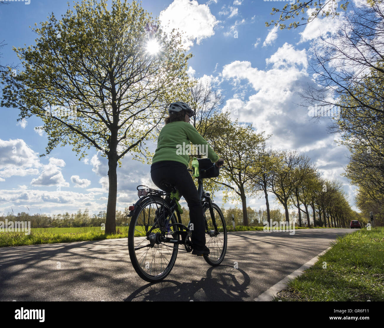 Cycling in the spring sunshine hi-res stock photography and images - Alamy