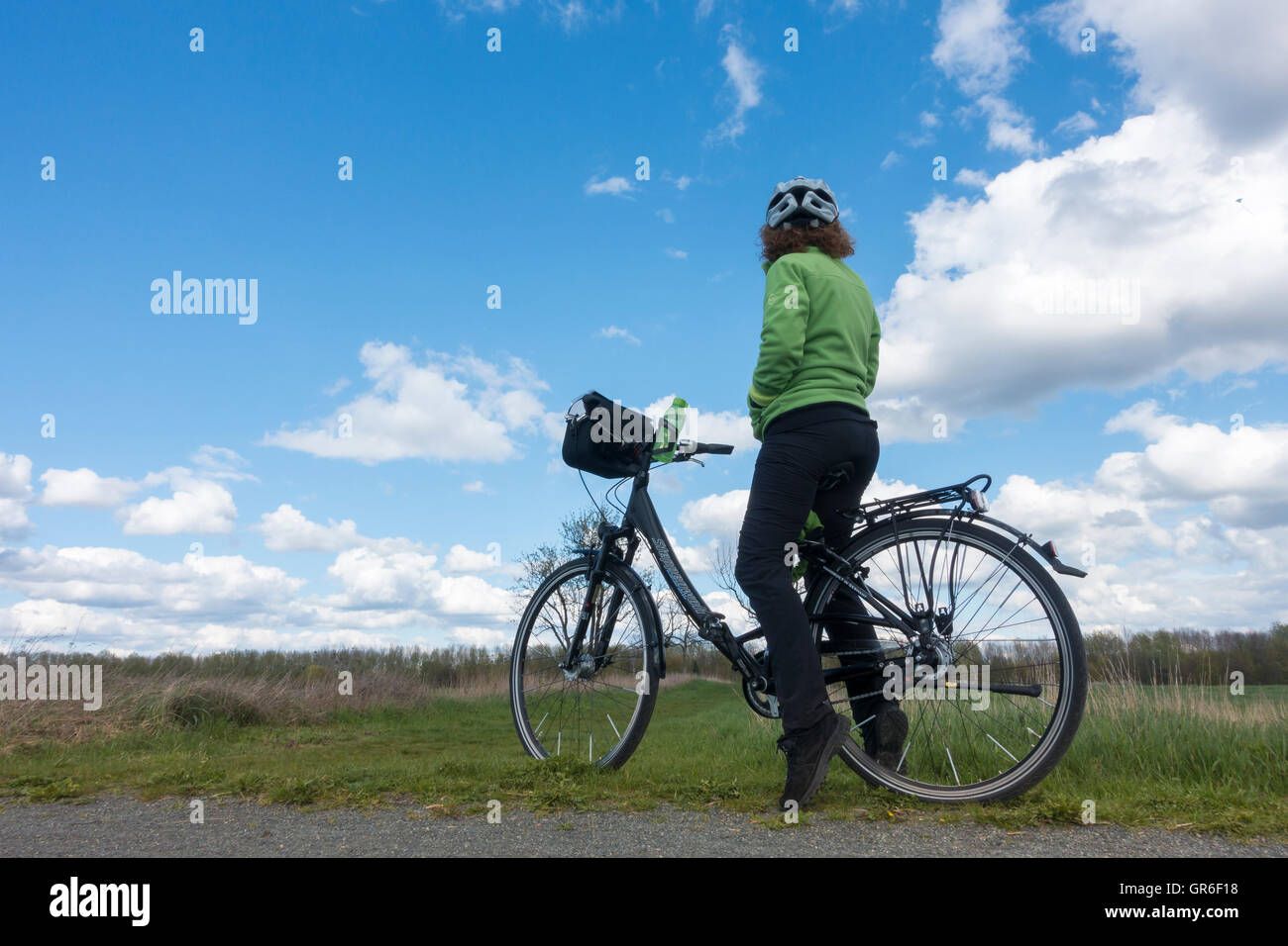 Cycling Tour In Spring Stock Photo - Alamy