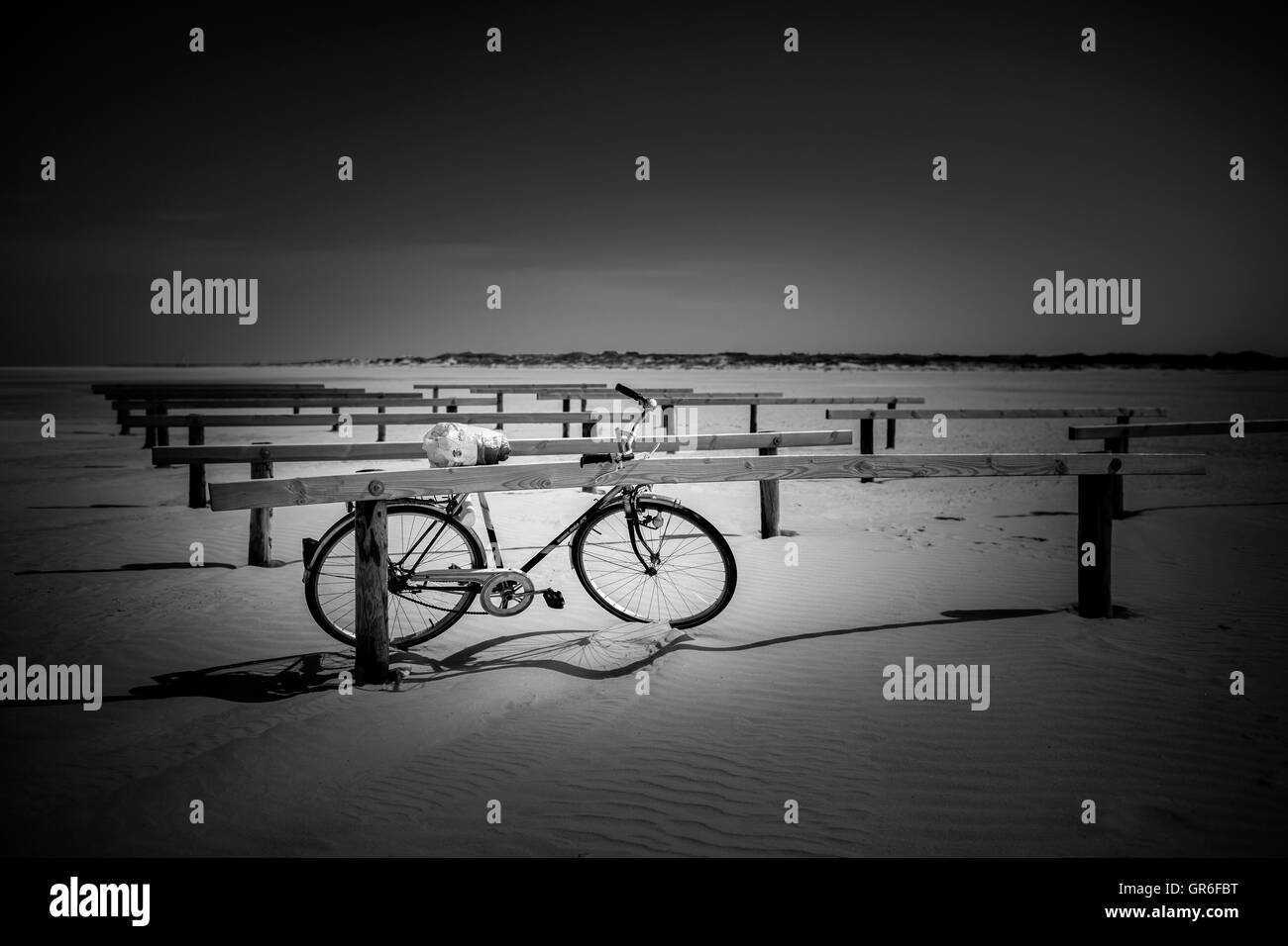 Bike transportation two bikes Black and White Stock Photos & Images - Alamy