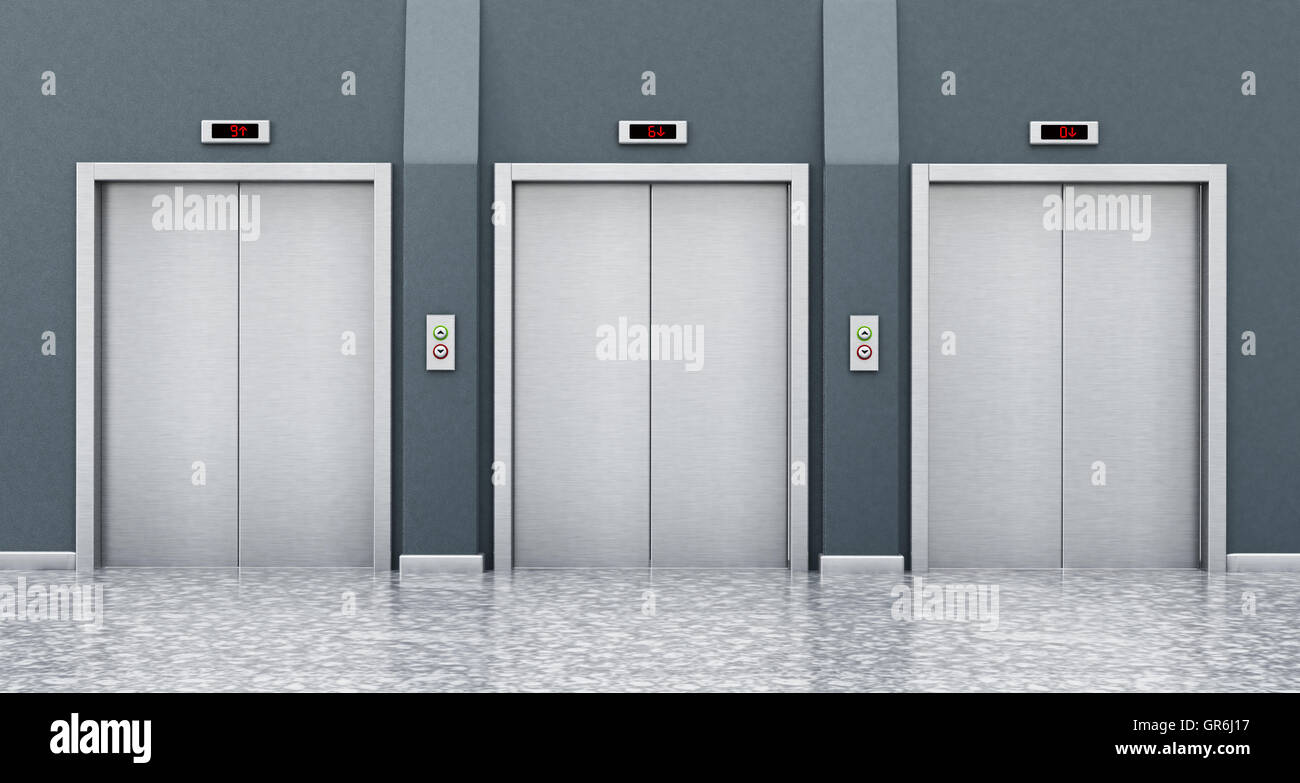 Modern elevator door hi-res stock photography and images - Alamy